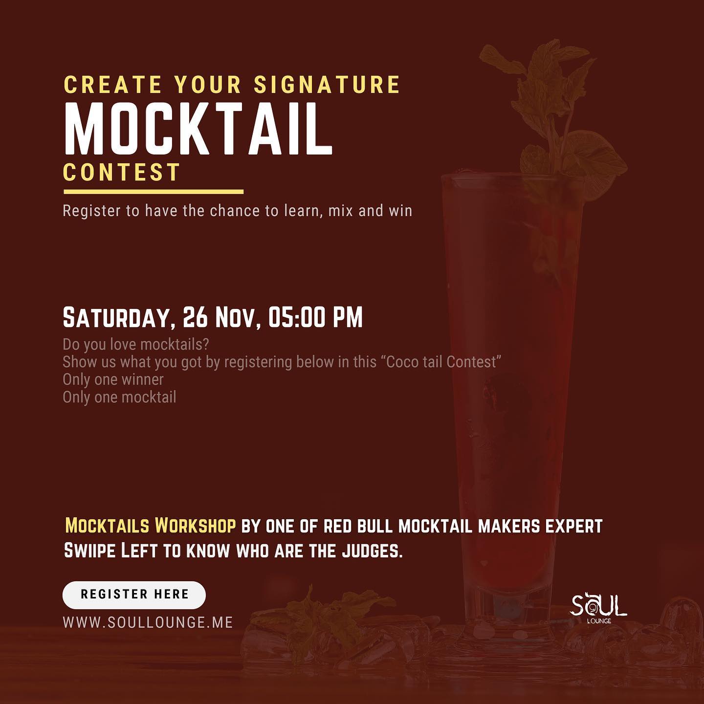 Create Your Signature Mocktail Contest