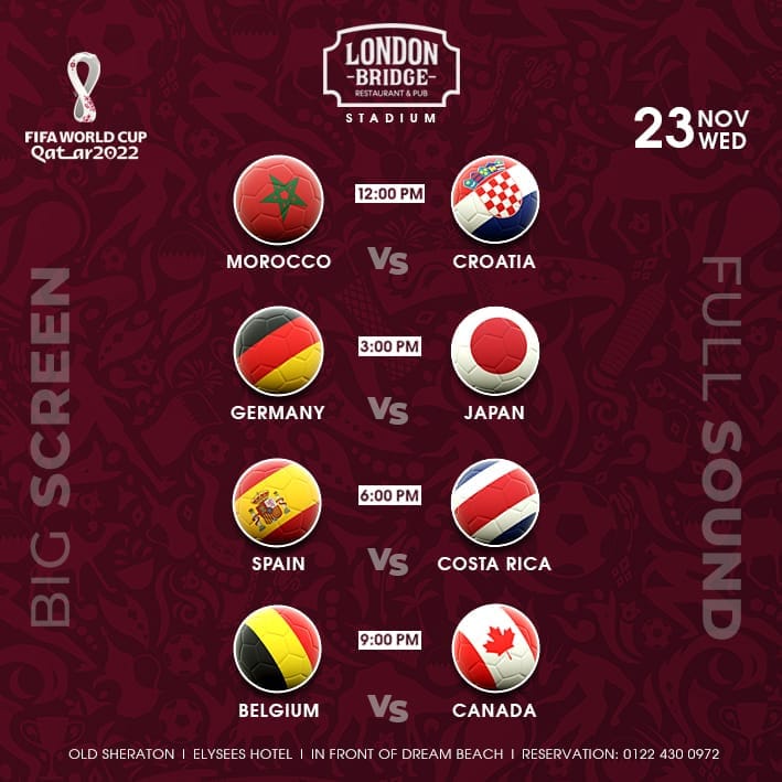 FIFA World Cup | Today's Matches