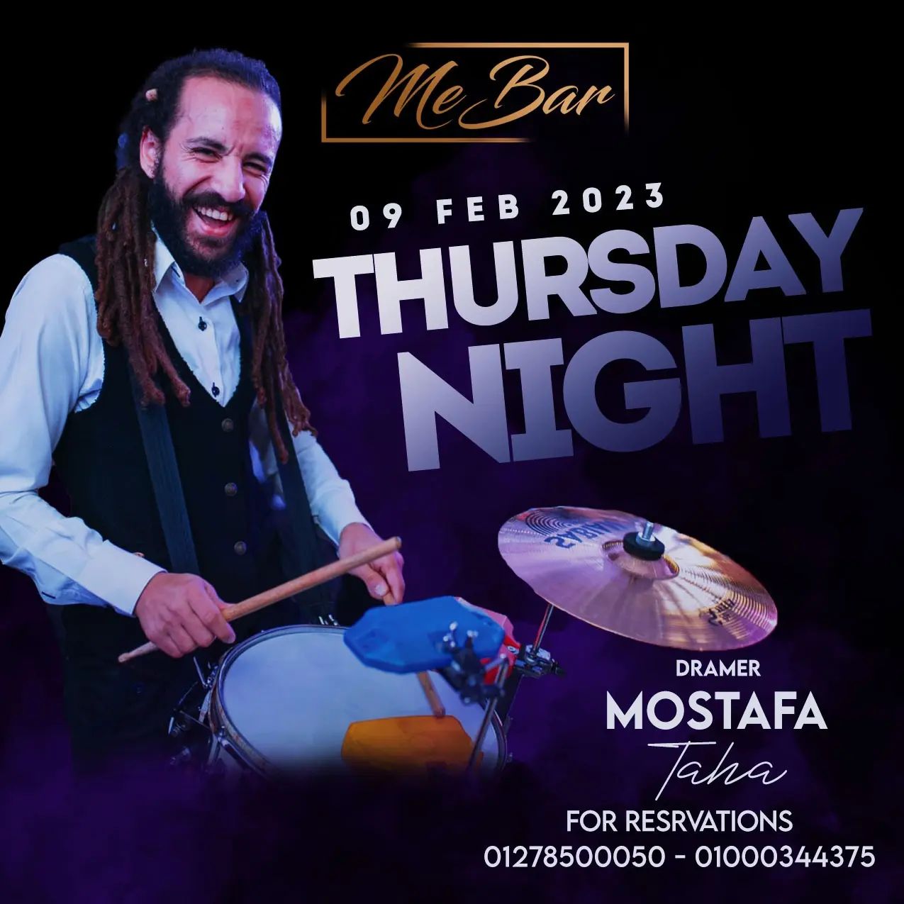 Drummer Mostafa Taha