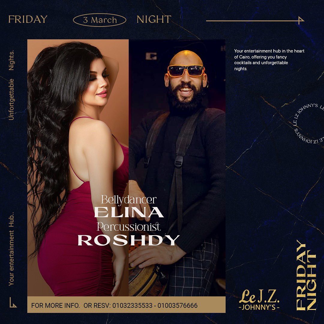Belly Dancer Elina & Percussion Roshdy