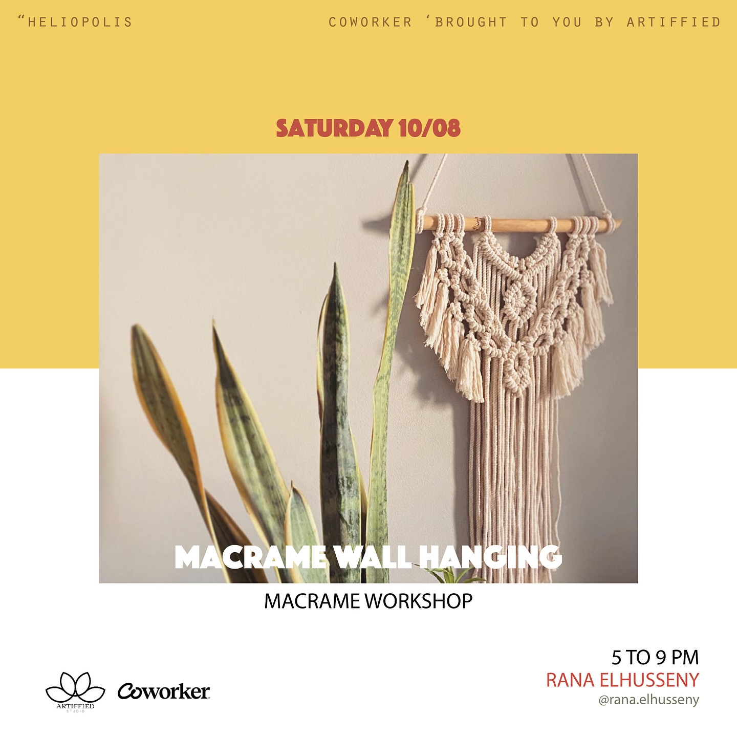 'Macrame Wall Hanging' Workshop