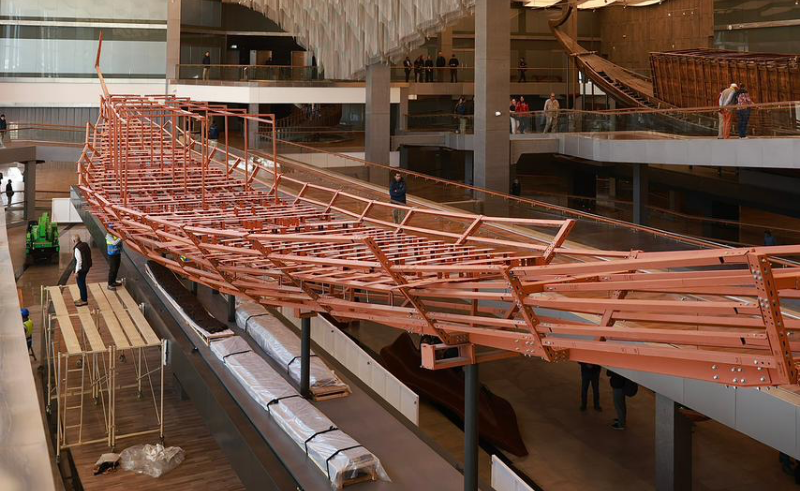 First Look at Khufu's Second Boat After Reassembly at GEM