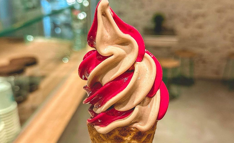 Variegato Drops Karkadeh Flavoured Soft Serve Ice-Cream This Ramadan